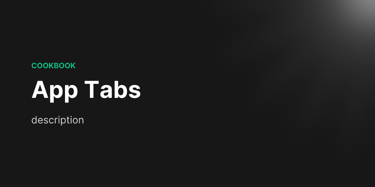 App Tabs - Nuxt Ionic