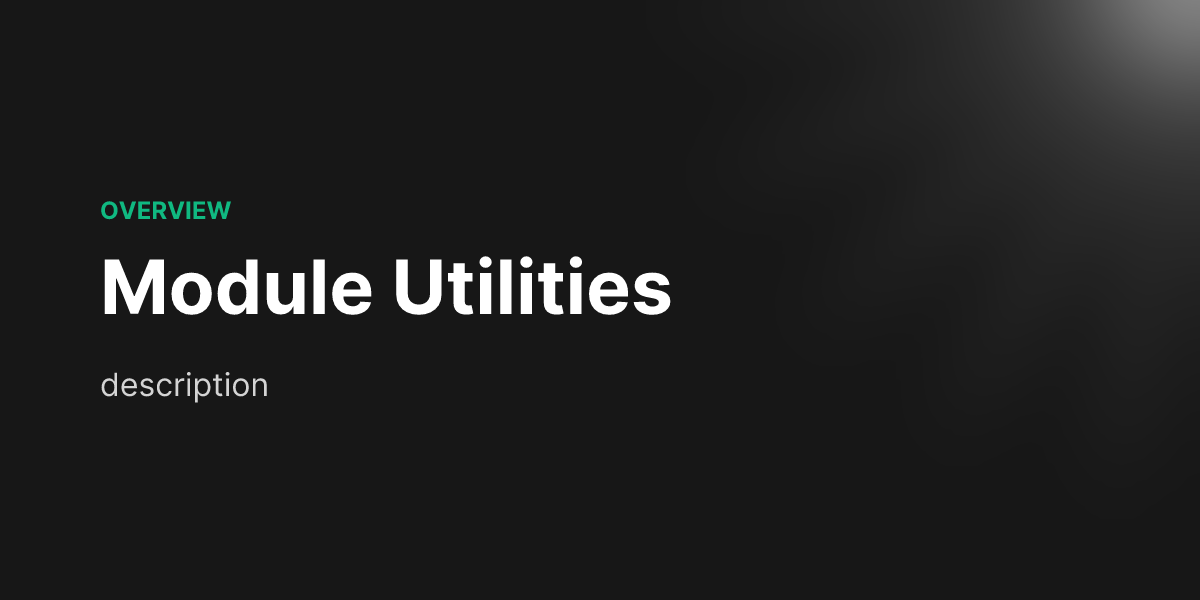 Module Utilities - Nuxt Ionic